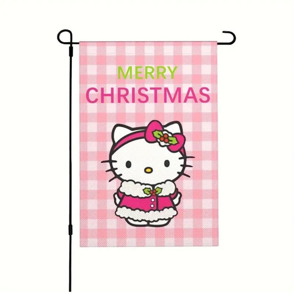 Hello Kitty | Holiday | Hello Kitty Merry Christmas Garden Flag | Poshmark